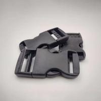 China Two Side Release Bucke Quick Release Plastice backpack buckle black plastic buckle1 for sale