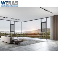 China Soundproof Aluminium Exterior Casement Window Double Glass Heat Insulated for sale