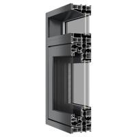 China Thermal Break Well Sealed Aluminium Casement Window With Mosquito Net for sale