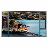 China Thermal Break Well Sealed Aluminium Casement Window With Mosquito Net for sale