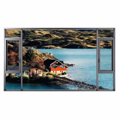 China Thermal Break Well Sealed Aluminium Casement Window With Mosquito Net for sale