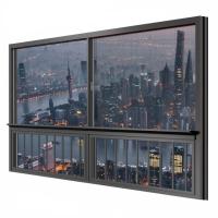 China Narrow Frame  Silent Aluminium Sliding Window Thermal Insulation Hidden Tracks for sale