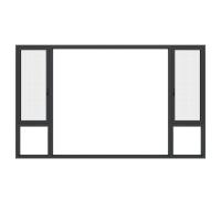 China Multi Functions Aluminum Frame Casement Windows 1.8mm Profile Heat Insulated Housing for sale