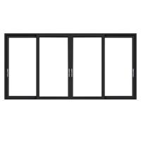 China Wind Resistant Double Glazed Silent Aluminium Exterior Heavy Duty Sliding Door for sale