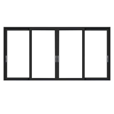 China Wind Resistant Double Glazed Silent Aluminium Exterior Heavy Duty Sliding Door for sale