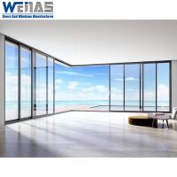 China Wind Resistant Double Glazed Silent Aluminium Exterior Heavy Duty Sliding Door for sale