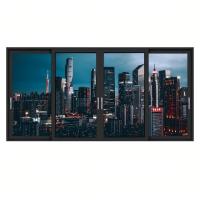 China Windproof 1.8mm External Aluminium Sliding Doors With Wind Resistant Function for sale