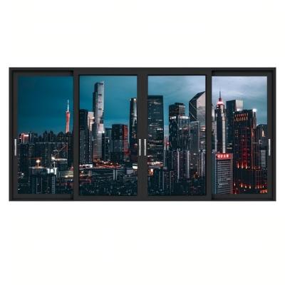China Windproof 1.8mm External Aluminium Sliding Doors With Wind Resistant Function for sale