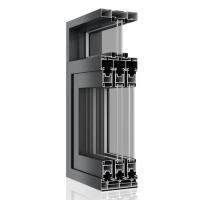 China Windproof 1.8mm External Aluminium Sliding Doors With Wind Resistant Function for sale