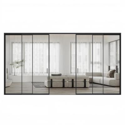 China Narrow Frame Aluminium Interior Sliding Partition Doors For Wide Viewing Area for sale