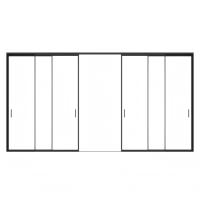 China Interior Room Partition Sliding Doors Aluminum Panoramic Slim Frame for sale