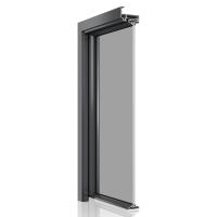 China Sleek Office Aesthetic Aluminium Casement Door Ultra Narrow Frame for sale