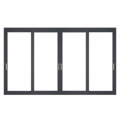 China Heat Insulated Waterproof Heavy Duty Exterior Aluminium Sliding Door for sale