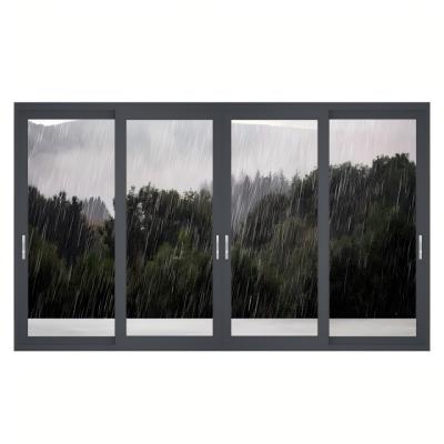 China Thermal Insulation Glass Double Aluminium Front Doors Aluminium Sliding Door for sale