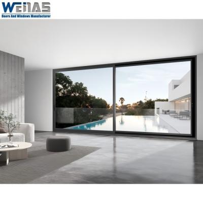 China Exterior Balcony Patio Aluminum Thermal Break Heavy Duty Sliding Door for sale