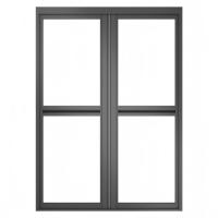 China Waterproof Double Tempered Glass Aluminium Frame Sliding Glass Window With Mosquito Screen for sale