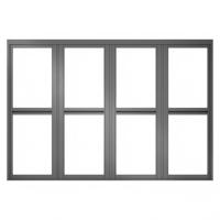 China Double Glazed Soundproof Aluminum Horizontal Sliding Folding Door for sale