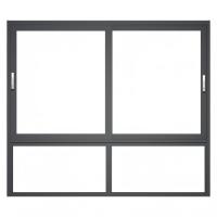 China Housing Safe Aluminum Sliding Glass Windows Single Glass Space Saving Insects Control for sale