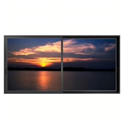 China Thermal Insulation Double Sliding Aluminium Doors Exterior Aluminum Patio Doors for sale