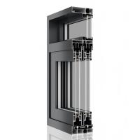 China Thermal Insulation Double Sliding Aluminium Doors Exterior Aluminum Patio Doors for sale
