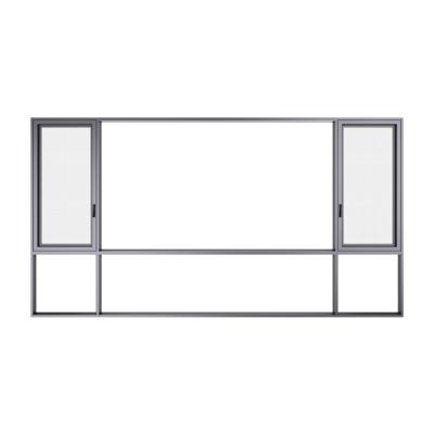 China Double Glazed Anti Mosquito Custom Casement Windows Aluminum Energy Efficient for sale