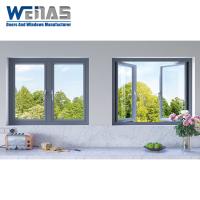 China Double Glazed Anti Mosquito Custom Casement Windows Aluminum Energy Efficient for sale
