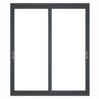 China EPDM 6063-T5 Aluminium Double Sliding Doors Heavy Duty With Soundproof for sale