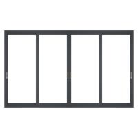 China Aluminum Soundproof Double Glass Heavy Duty Sliding Doors for Patio for sale