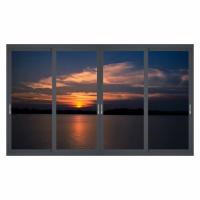 China Aluminum Soundproof Double Glass Heavy Duty Sliding Doors for Patio for sale