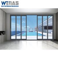 China Double Glazed Soundproof Aluminum Sliding Doors for Indoor or Outdoor for sale