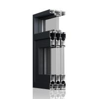 China Explosion Proof Heat Insulation Glazing Outside Heavy Duty Aluminium Sliding Doors for sale