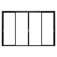 China Heavy Duty Aluminium Balcony Sliding Door With High Windproof Performance for sale