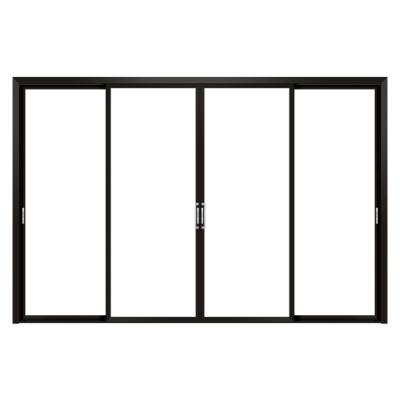 China Heavy Duty Aluminium Balcony Sliding Door With High Windproof Performance for sale