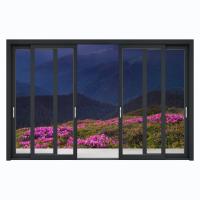China Broken Bridge System Double Glazed Aluminium Sliding Doors Heavy Duty for sale