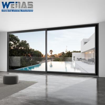 China Double Glazed Heavy Duty Sliding Door With Aluminum Frame For Villa Patio for sale