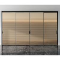 China Cloakroom Or Bedroom Partition Sliding Door Sound Insulation Ultra Slim Sliding Door for sale