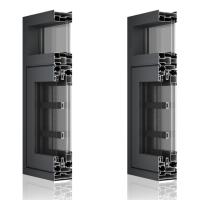 China Double Glass Sound Insulated Tilt Turn Aluminium Windows 6063-T5 Average 1.4mm Profile for sale