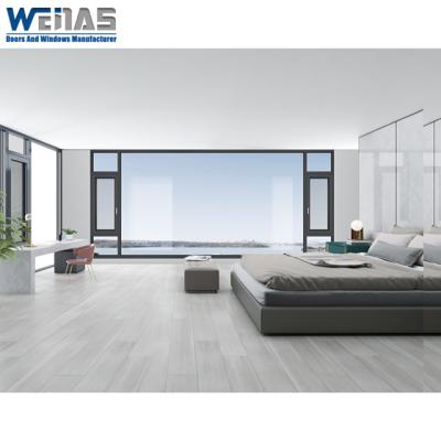 China Matt Black Double Glazed Aluminium Casement Windows With Mosquito Screen for sale