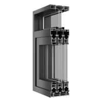 China Regular Design Double Glazed Aluminum Sliding Sash Windows With Screen Mesh for sale