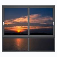 China Project Major Single Glass Aluminium Sliding Windows Simple Structure for sale