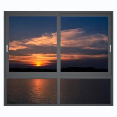 China Project Major Single Glass Aluminium Sliding Windows Simple Structure for sale