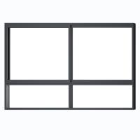 China Large Lighting Area Windproof Aluminium Thermal Insulation Windows Heavy Duty for sale
