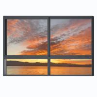 China Double Tempered Glass Aluminum Sliding Windows For Sale Thermal Break for sale
