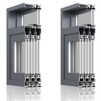 China Wind Resistant Thermal Break Aluminium Exterior Sliding Window for sale