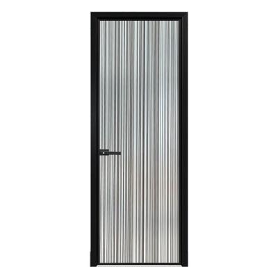 China Single Layer Tempered Glass Kitchen Or Washroom Casement Glass Door Slim Frame for sale