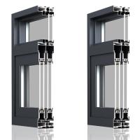 China Heat Insulated Heavy Duty Aluminium Sliding Windows With Insect Control Net for sale