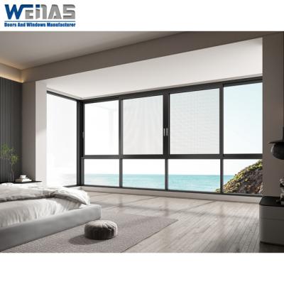 China Double Glazed Vertical 6063-T5 Aluminum Sliding Sash Windows For House for sale