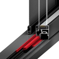 China Airtight 6063-T5 Aluminium Glass Sliding Window Thermal Insulated Lateral Pressing for sale