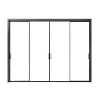 China 6063-T5 Aluminium Interior Sliding Doors Room Dividers Maximizing Light Space Saving for sale