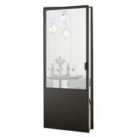China Customized Slimline Frame Metal Casement Doors Bathroom Water Tightness Indoor for sale
